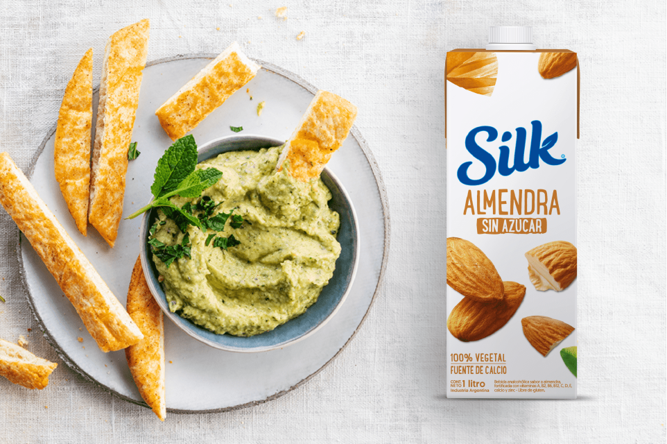 Dip de zucchini a la parrilla con Bebida de Almendra | Silk